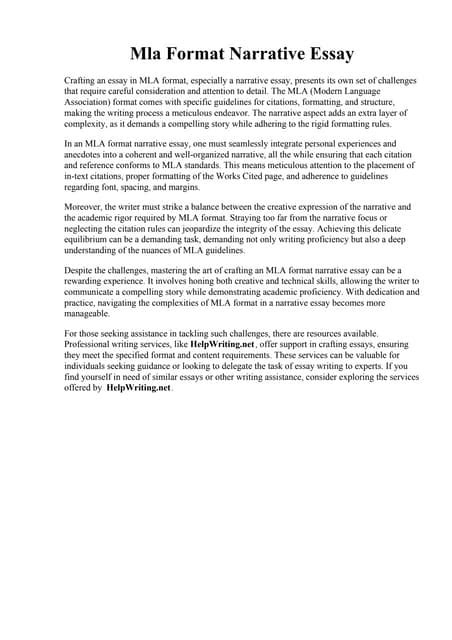 Mla Format Narrative Essay 006 Personal Narrative Essay Example High School Examp Examples