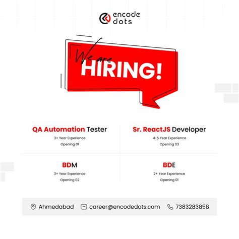 Nisha Gohel On Linkedin Applynow Bde Bdm Reactjsdeveloper Qatester Automationtester