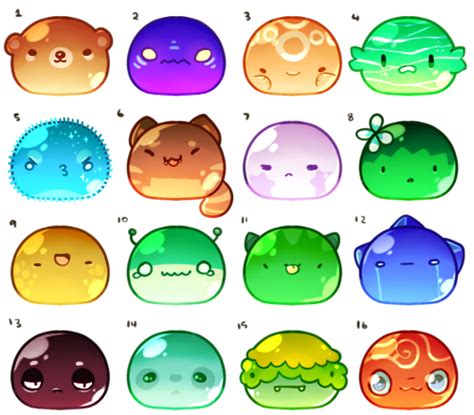 Blobs 14 Adopts Open By Wafkie On Deviantart Cute Animal Drawings
