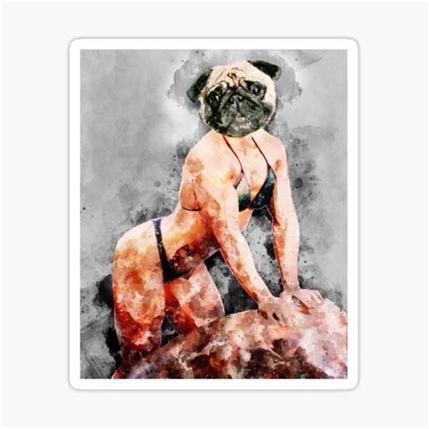 Sexy Pug Sticker By MUMtees Redbubble