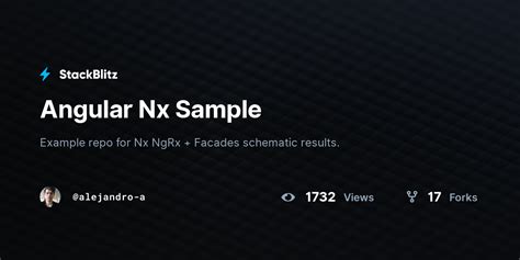 Angular Nx Sample Stackblitz