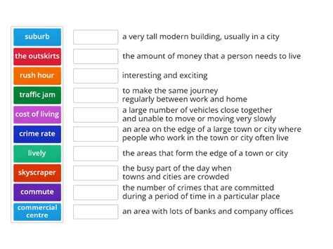 new horizons b1 vocabulary lesson 26 introduction match up