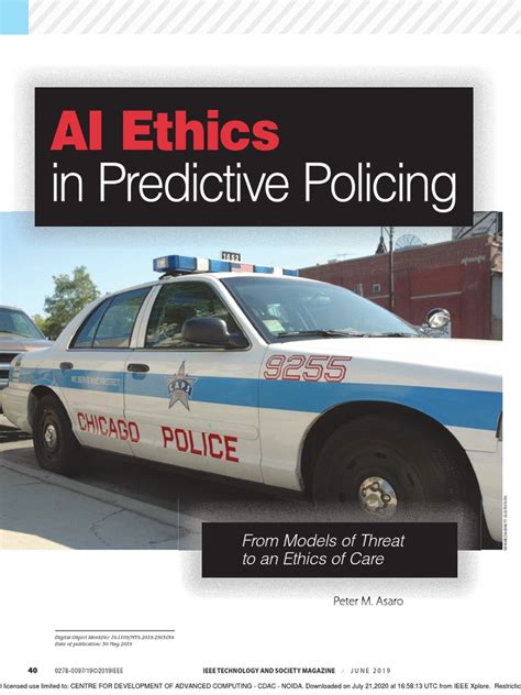 Ai Ethics In Predictive Policing Pdf Artificial Intelligence Intelligence Ai And Semantics