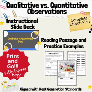 Qualitative Vs Quantitative Data By Using Your Smarticles TPT