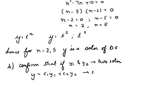SOLVED Problem Solving Differential Equations By Series Expansion Consider The Second Order