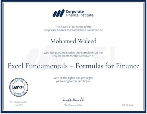 Mohamed Waleed On Linkedin Im Happy To Share That Ive Obtained A New Certification Excel