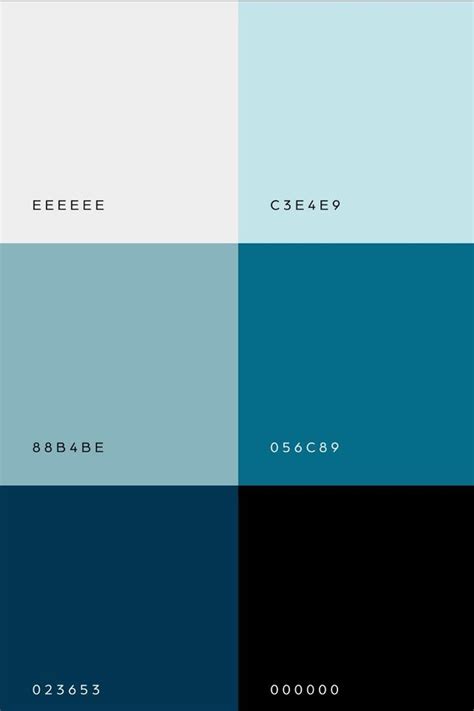 Deep Blue Sea Colour Scheme Inspiration Website Color Palette Color Palette Bright Hex Color