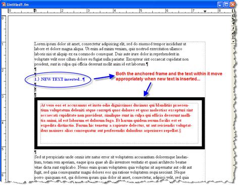 Framemaker How To Insert Text Inside An Anchored Frame Technical Communication Center