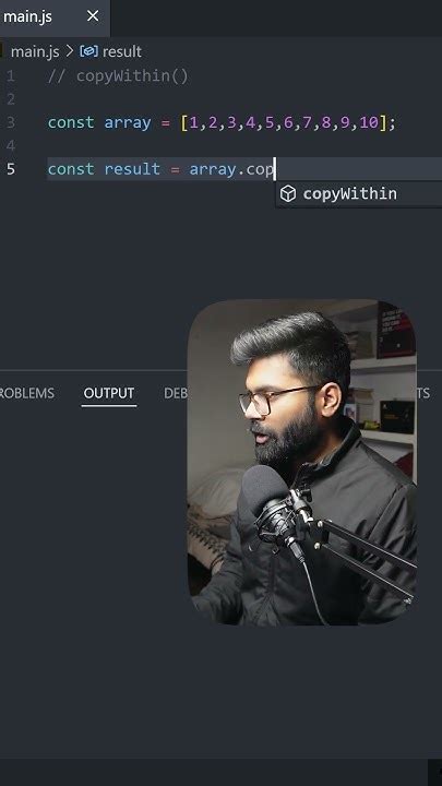 Copywithin Array Method In Javascript 🔥javascriptframework