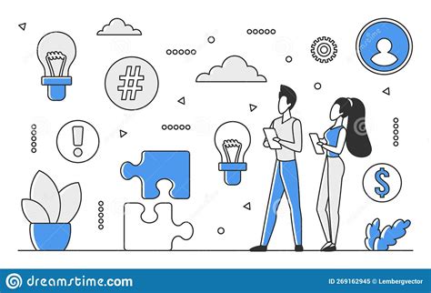 Team Finding Business Solution Stock Illustration Illustration Of Achievement Successful