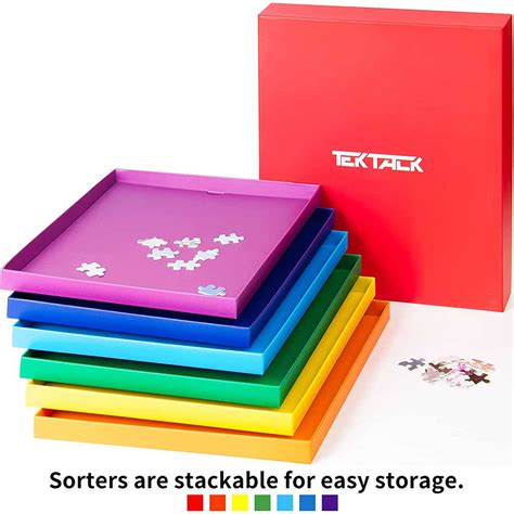 puzzle sorting trays stackable puzzle trays for puzzles up to 1500 pie