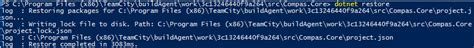 Msbuild Building Dotnet Core Please Run Dotnet Restore To Generate A New Lock File Stack