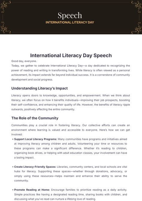 Free Speech Templates To Edit Online