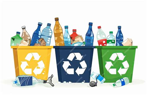 Conceptual Recycle Flat Illustration Created With Generative Ai Premium Ai Generated Image