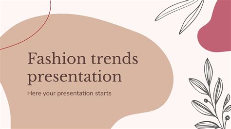 Fashion Trends Google Slides PowerPoint Template