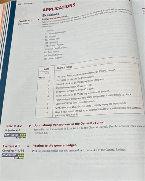 Solved APPLICAT Exercises Exercise 4 1 Objective 4 1 Chegg Com