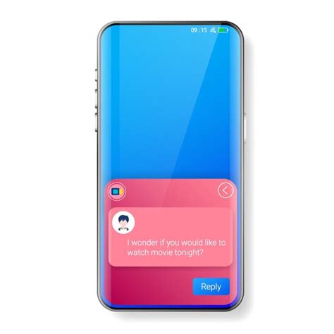premium vector pop up user interface smartphone reply message template