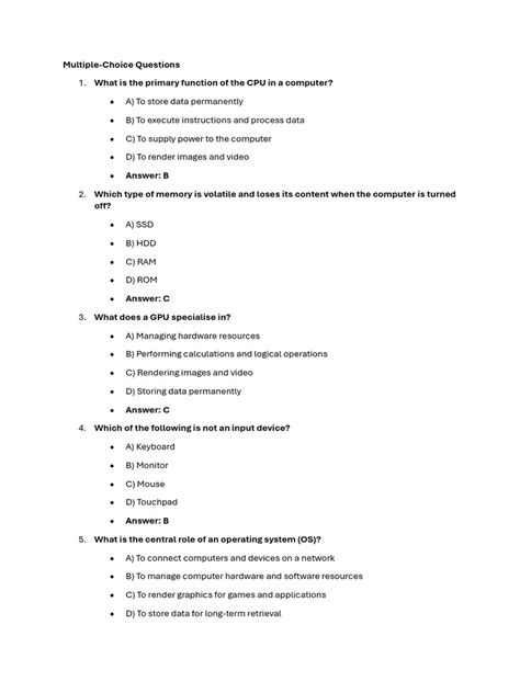 chapter 2 test memo pdf computer hardware computer data storage