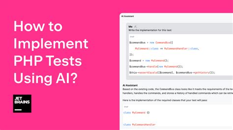 Ia Pour Php Comment Générer Des Implémentations De Tests Avec Lai