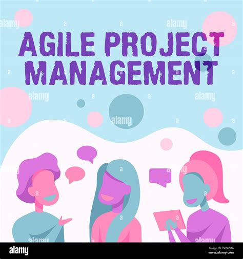 Text Caption Presenting Agile Project Management Business Concept