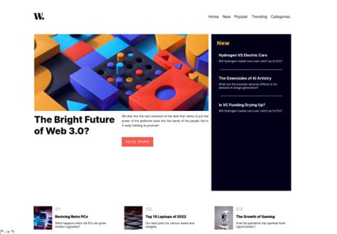 Frontend Mentor News Homepage Using Pure Css Grid Coding Challenge Solution