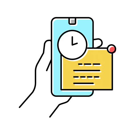 Message Ephemeral Color Icon Vector Illustration 19005086 Vector Art At