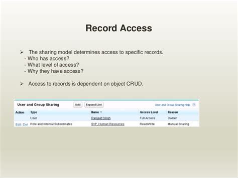 Record Sharing Model In Salesforce