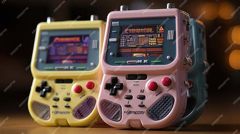 Retro Gaming Hd 8k Vector Illustration Wallpaper Stock Image Premium