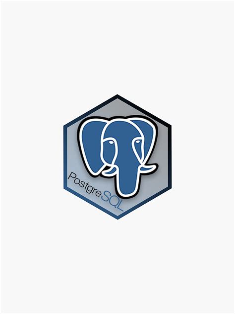 Postgresql Hexagon Sticker For Sale By Jfksstickers Redbubble