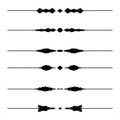Premium Vector Text Devider Set Line Minimal Separators Elegant