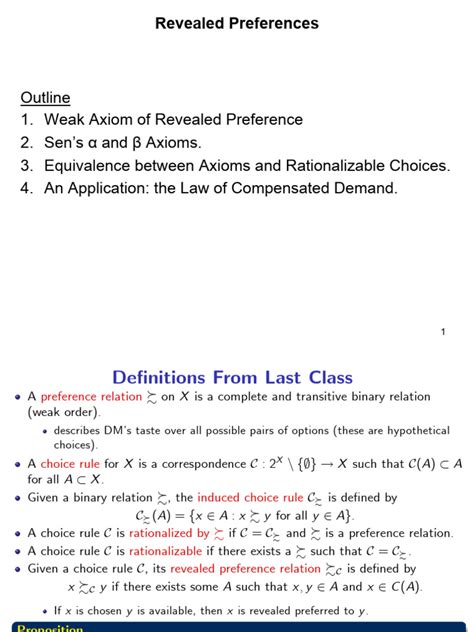 3 Revealed Preferences Pdf Mathematical Logic Logic