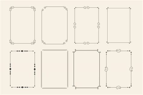 وکتور رایگان Eps لایه باز قاب و کادر برای نوشتن در طرح های مختلف رزتم