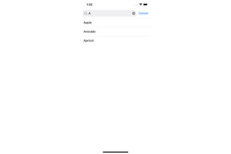 Sử dụng searchable trong SwiftUI trên iOS