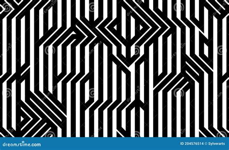 Tech Style Seamless Linear Pattern Vector Monochrome Circuit Board Lines Endless Background