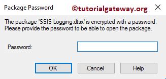 SSIS Package Protection Level