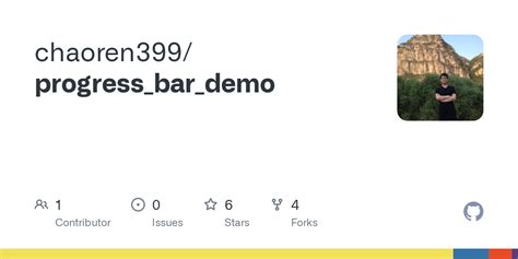 GitHub Chaoren399 Progress Bar Demo
