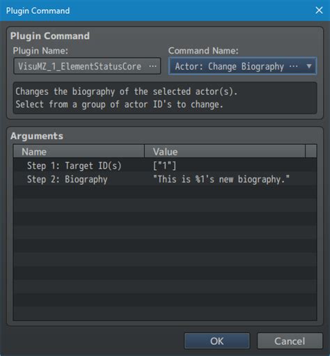 Elements And Status Menu Core VisuStella MZ Yanfly Moe Wiki