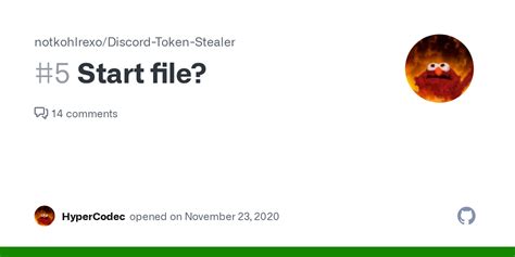 Start File · Issue 5 · Notkohlrexodiscord Token Stealer · Github