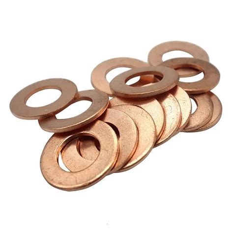 Flat Washer Types High Quality Din7603 Round Copper Flat Washers M4 M5