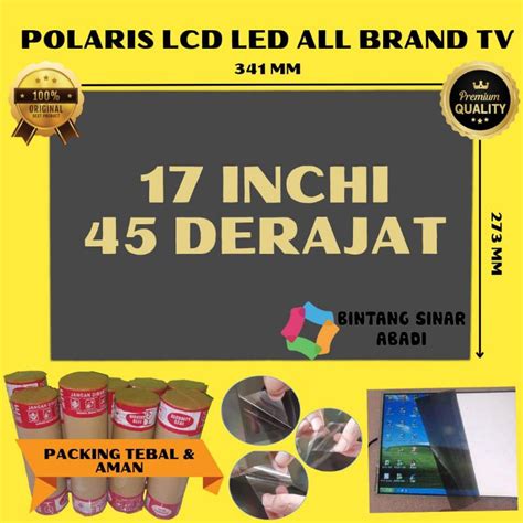 Jual Polarizer Lcd 17 Inchi 45 Derajat Polaris Polarized Polarizer