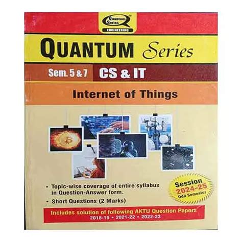 Quantum Series Internet Of Things 2025 Aktu Btech 5 And 7 Sem