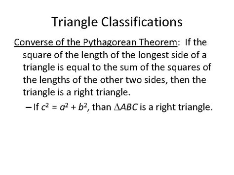 The Pythagorean Theorem And Its Converse History Of