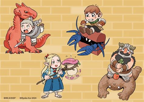 La Mostra Sul Manga Delicious In Dungeon Svela Nuove Illustrazioni E