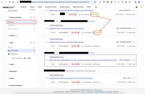 sonarqube security issues vulnerabilities disappeared after a few days