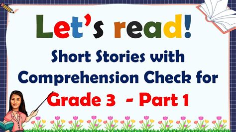Reading Comprehension Grade 3 Part 1 Practice Reading Youtube