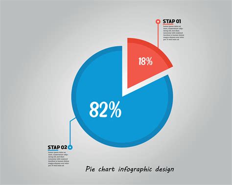 Pie Chart Infographic Design And Marketing Vector Design Vector