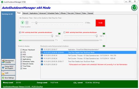 automatic shutdown of idle pcs