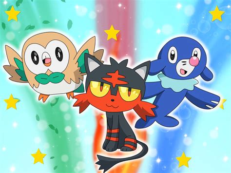Rowlet Litten And Popplio By Kawaiigirl27 On Deviantart