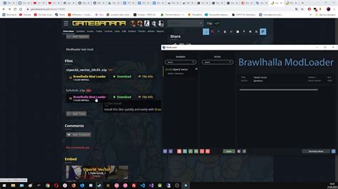 Brawlhalla ModLoader Added Click Install On Gamebanana YouTube