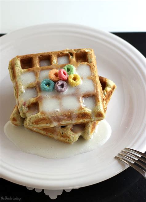 Fruit Loop Waffles with Milk Glaze Recipe (Must Try!)